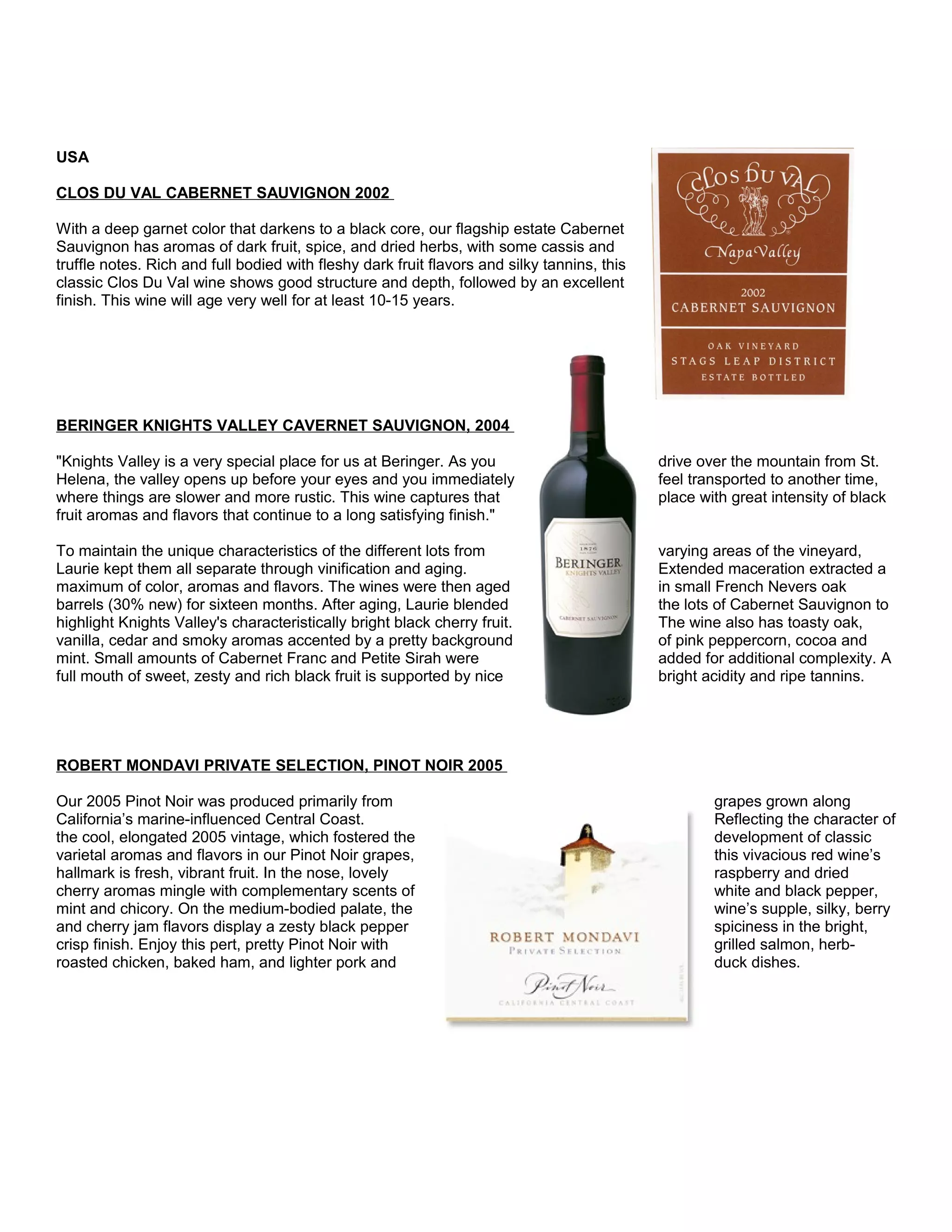Wine tasting notes | DOC