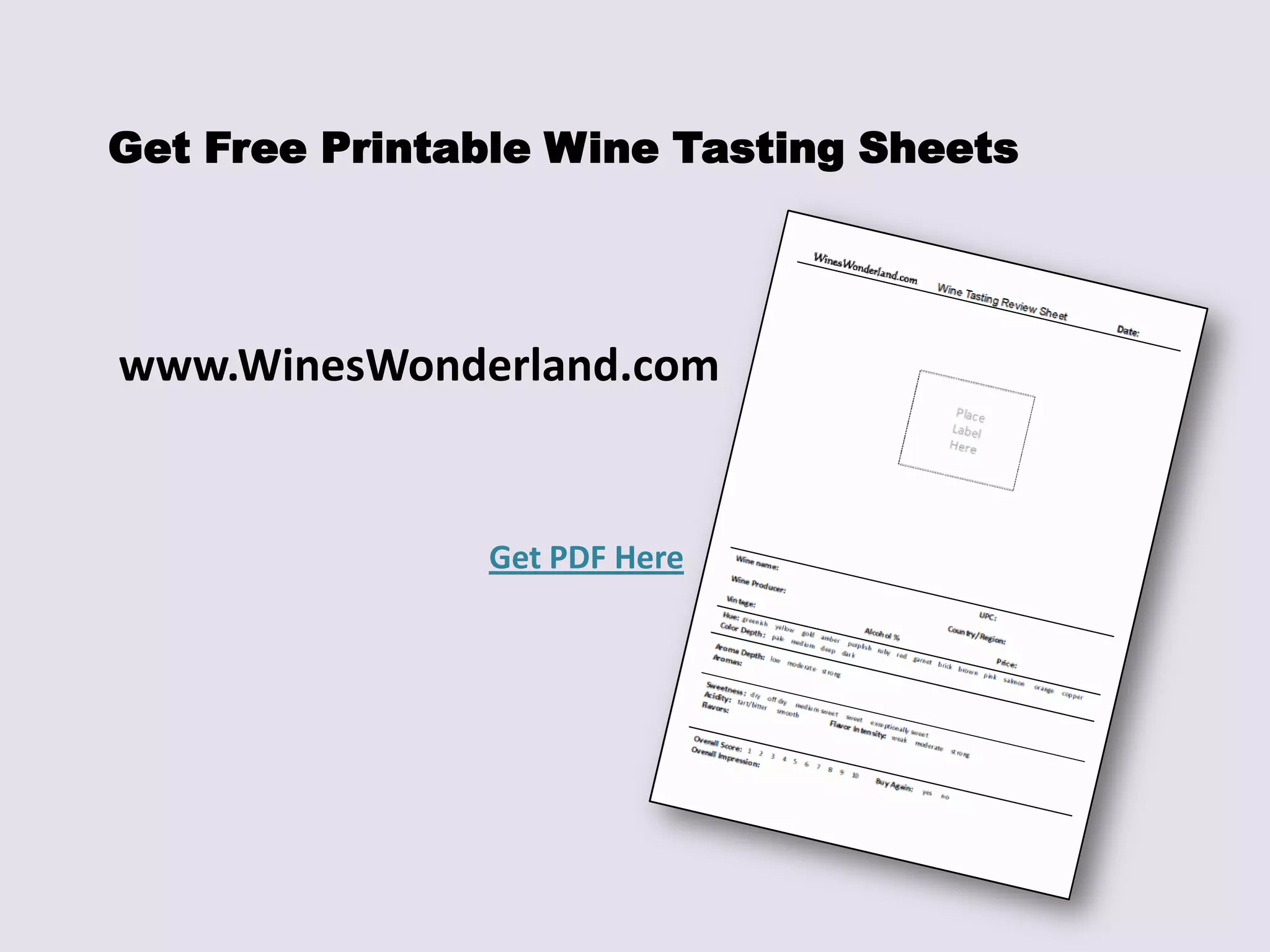 Wine tasting using a wine tasting sheet | PPT