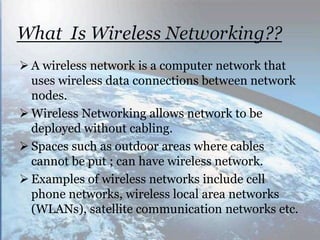 Wireless Network | PPT