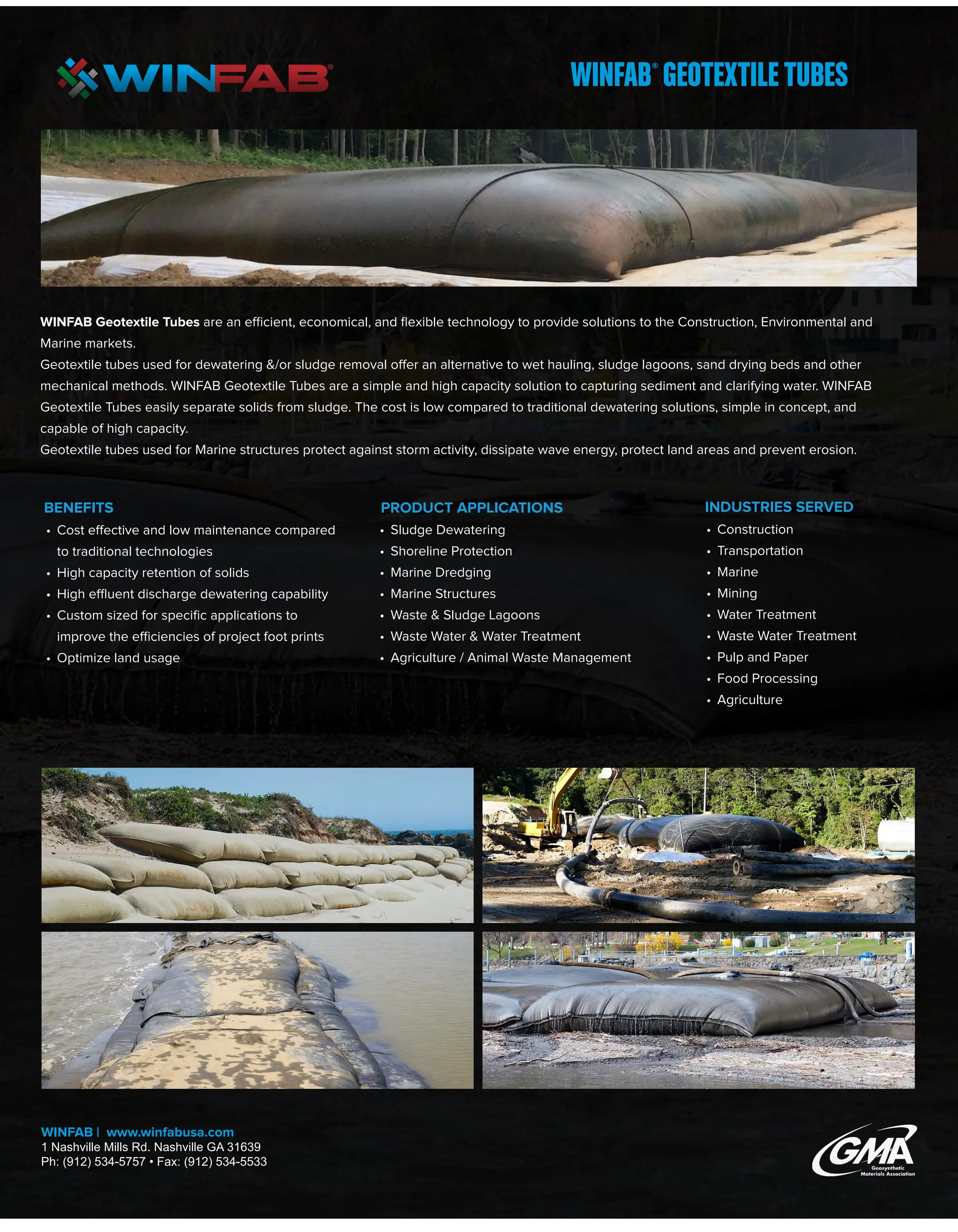 WINFAB®-Geotextile-Tubes - Custom Fabrication Services | PDF