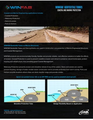 WINFAB®-Geotextile-Tubes - Custom Fabrication Services | PDF