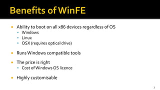 WinFE: The (Almost) Perfect Triage Tool | PPTX