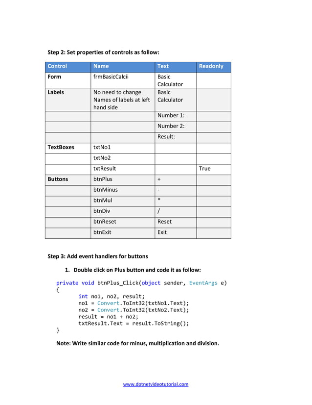 Windows Forms For Beginners Part - 1 | PDF