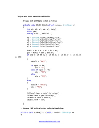 Windows Forms For Beginners Part - 1 | PDF
