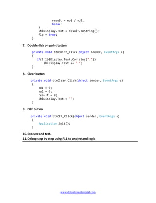 Windows Forms For Beginners Part - 4 | PDF
