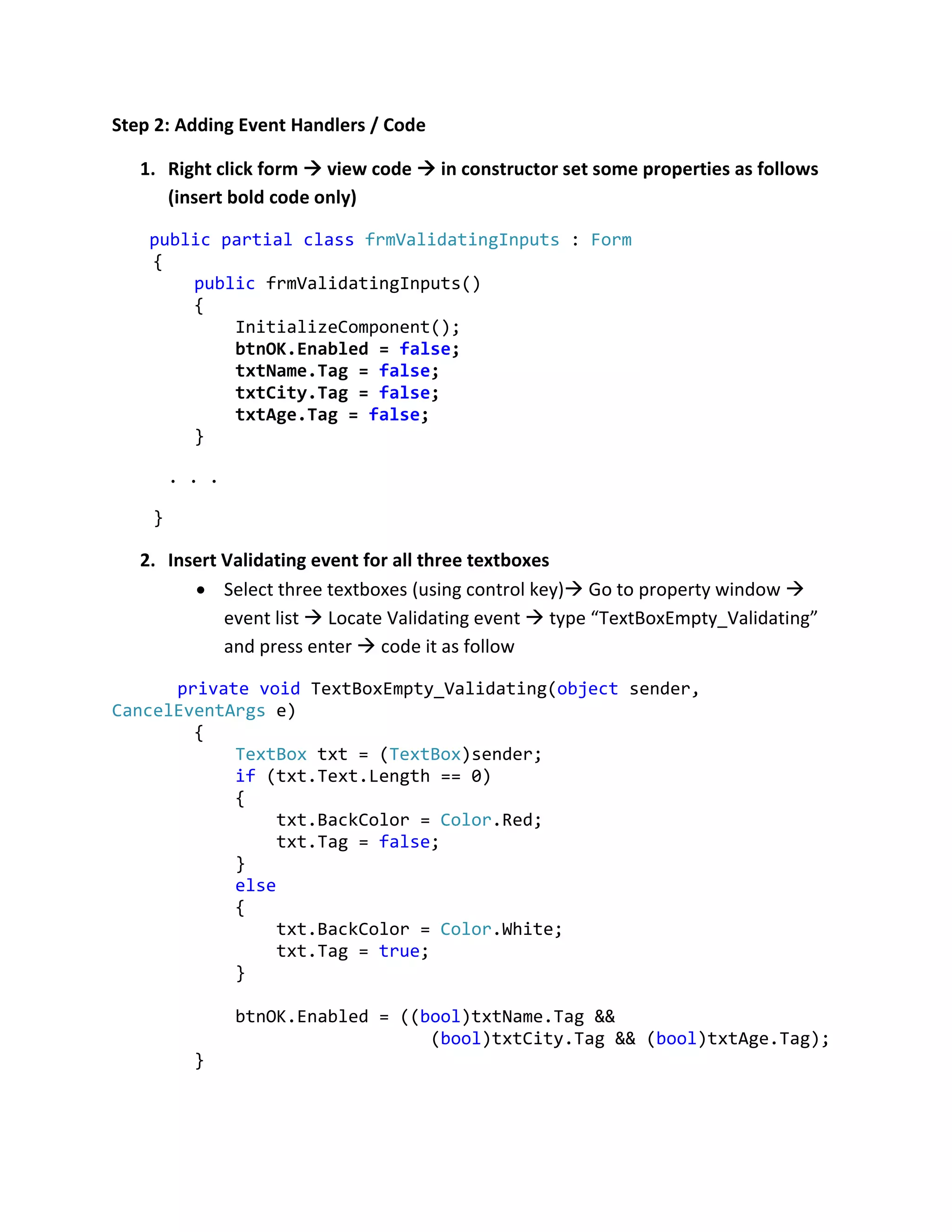 Windows Forms For Beginners Part 5 | PDF