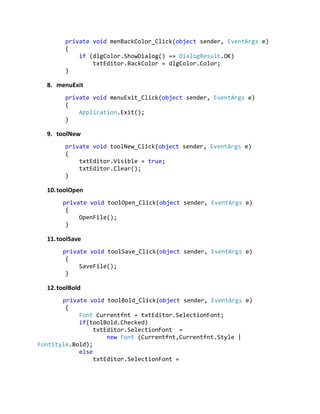 Windows Forms For Beginners Part 5 | PDF