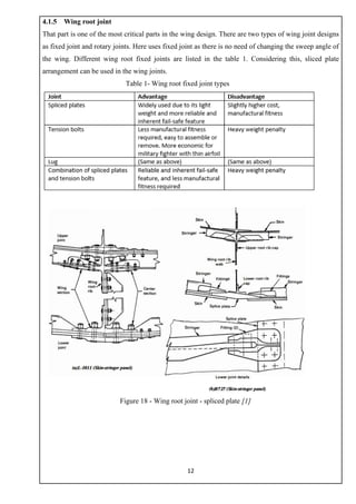 PRELIMINARY DESIGN APPROACH TO WING BOX LAYOUT AND STRUCTURAL ...