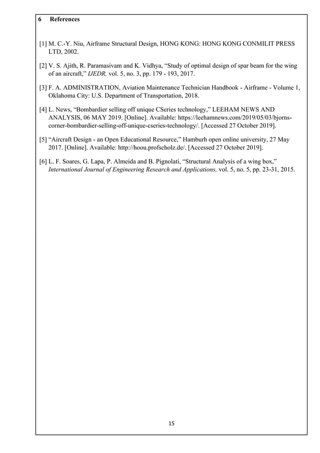 PRELIMINARY DESIGN APPROACH TO WING BOX LAYOUT AND STRUCTURAL ...