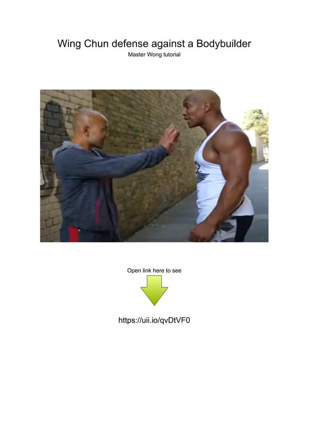Wing chun vs bodybuilder | PDF