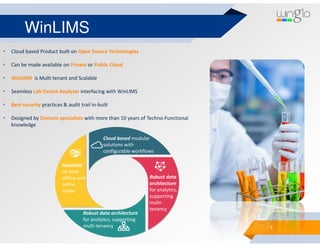 WINGLO CLOUD BASED LIMS - Comprehensive Solutions for Small medium and ...