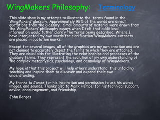 Wingmakers Philosophy Spiritual rEvolution | PPT
