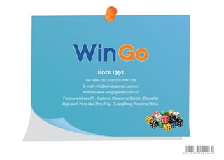 Board Games - Wingo Games | PDF
