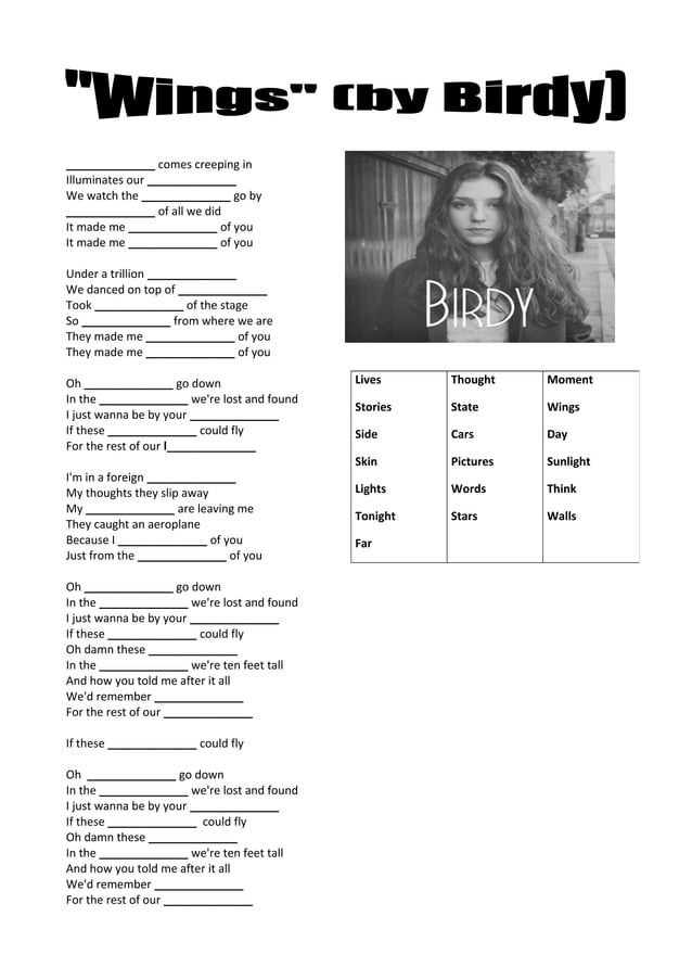 Wings birdy | PDF