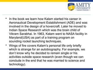 Wings Of Fire : autobiography of Mr apj abdul kalam | PPTX | Books and ...