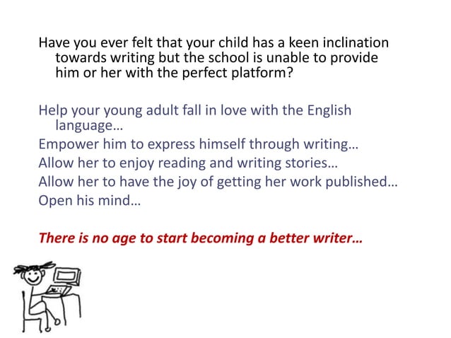 Wings on words - Writing workshop for young adults | PPT