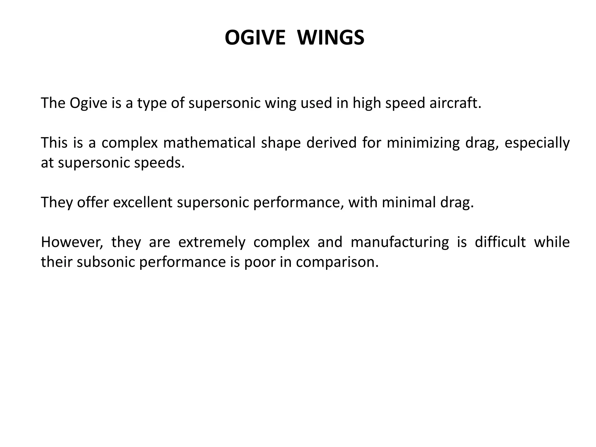 Wings plan form shapes | PPTX