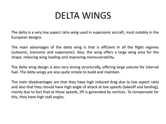 Wings plan form shapes | PPTX