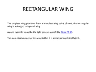 Wings plan form shapes | PPTX