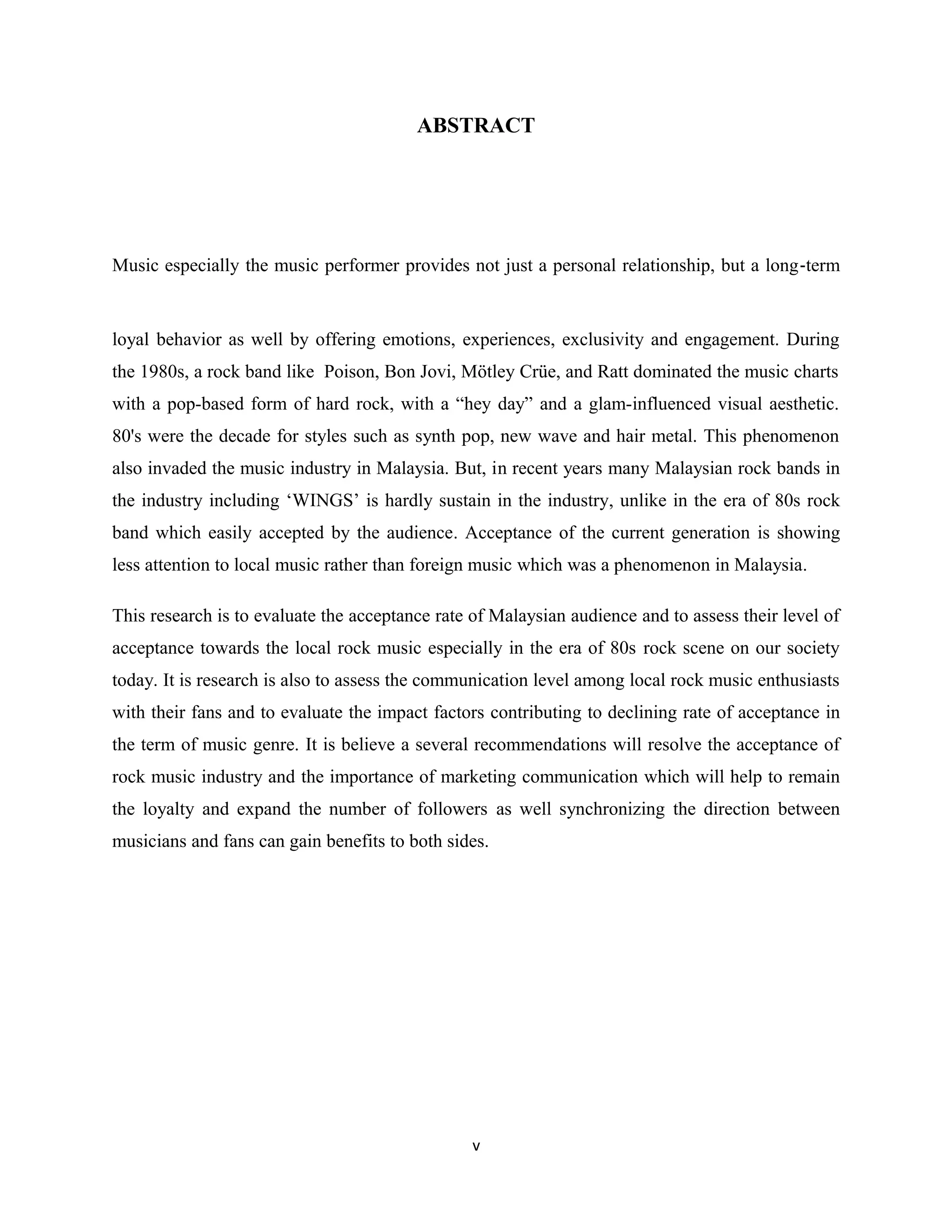 Wings table of contents, abstract, acknowledgement | DOC