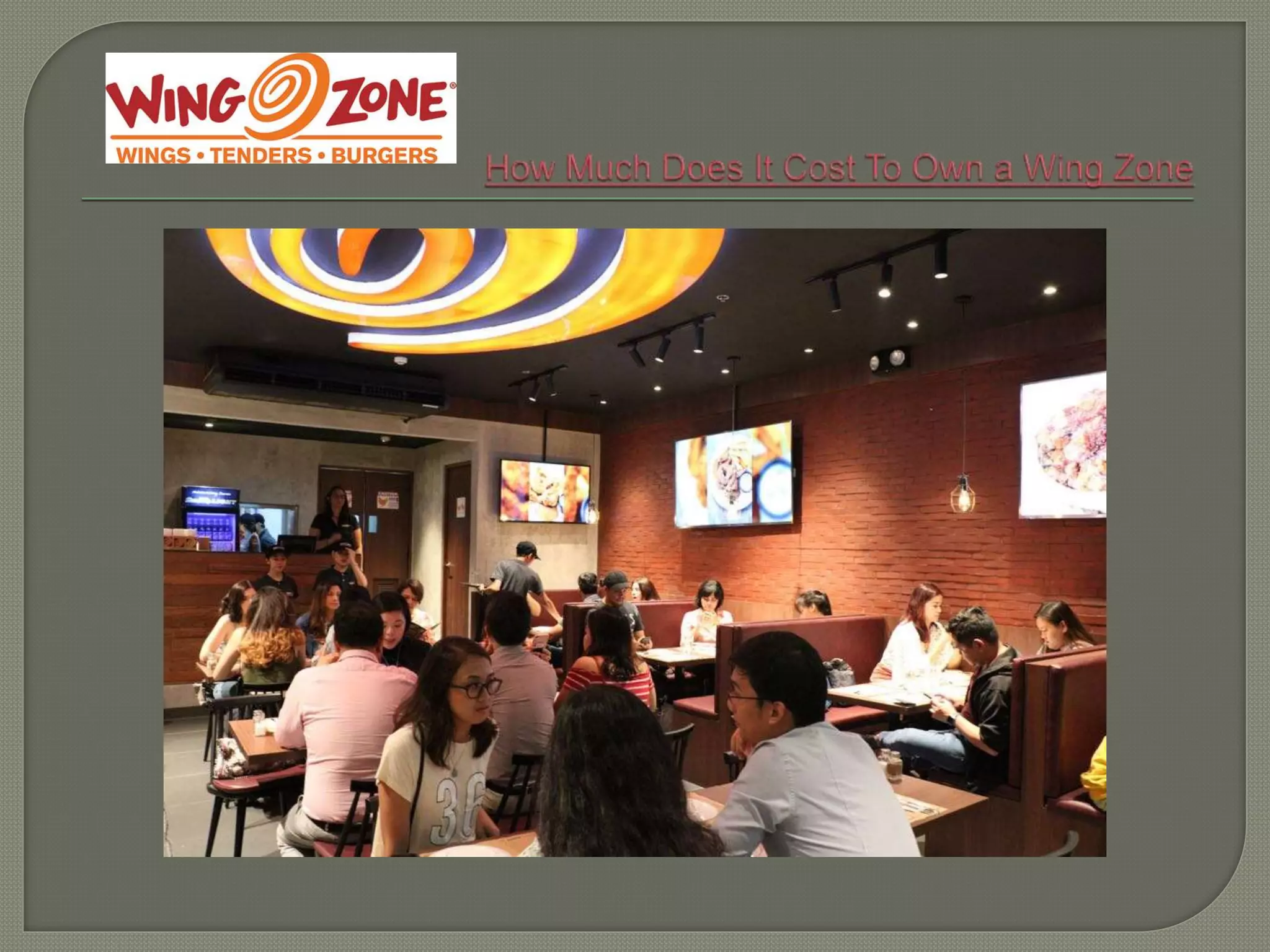 Wings Tenders Burgers Joint Franchise | PPTX