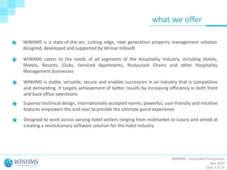 Hotel Management Software-Winsar Infosoft | PDF