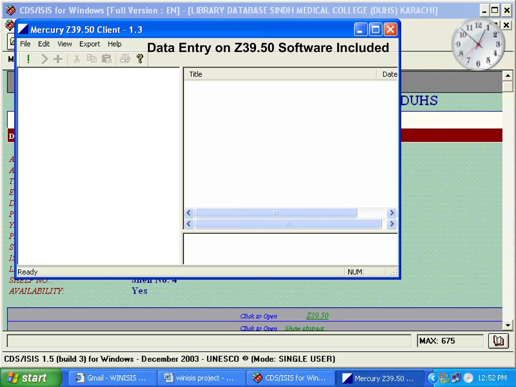 Winisis project | PPT