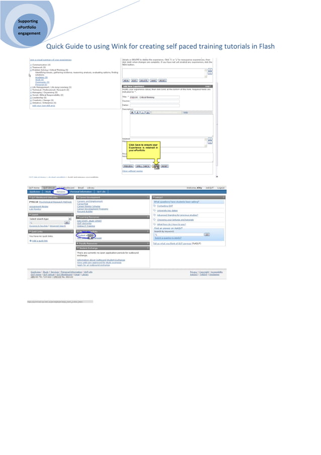 Quick Guide to Using Wink for Creating Self Paced Training Tutorials in ...