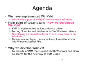 WinKVM: Windows Kernel- based Virtual Machine | PDF