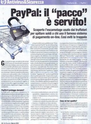 Paypal, il pacco è servito - WIN magazine 01_2013 | PDF | Credit Cards ...