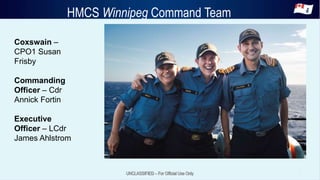 Monthly Information Session for HMCS Winnipeg Recap | PPT