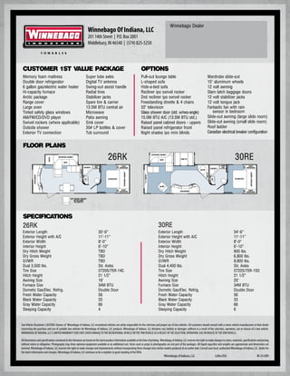 2012 Winnebago One Travel Trailer | PDF