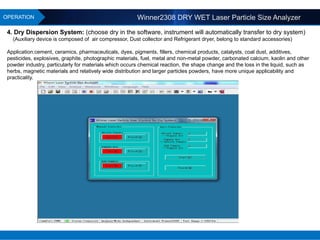 Winner2308 a intelligent wet dry particle size analyzer operation ...