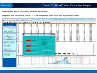 Winner2308A Laser particle size analyzer | PDF