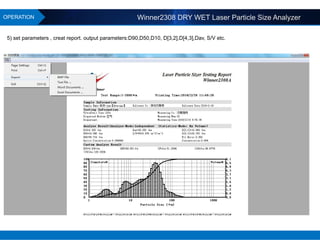 Winner2308A Laser particle size analyzer | PDF