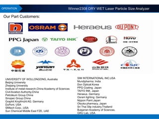 Winner2308A Laser particle size analyzer | PDF