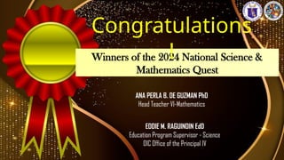 Celebrating Excellence: 2024 National Science & Mathematics Quest ...
