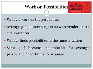 Winner's mindset | PPTX