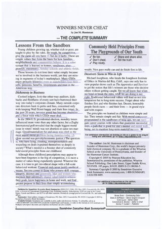 Winners never cheat | PDF