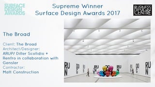 Surface Design Awards 2017: Winners Images | PPT | Free Download