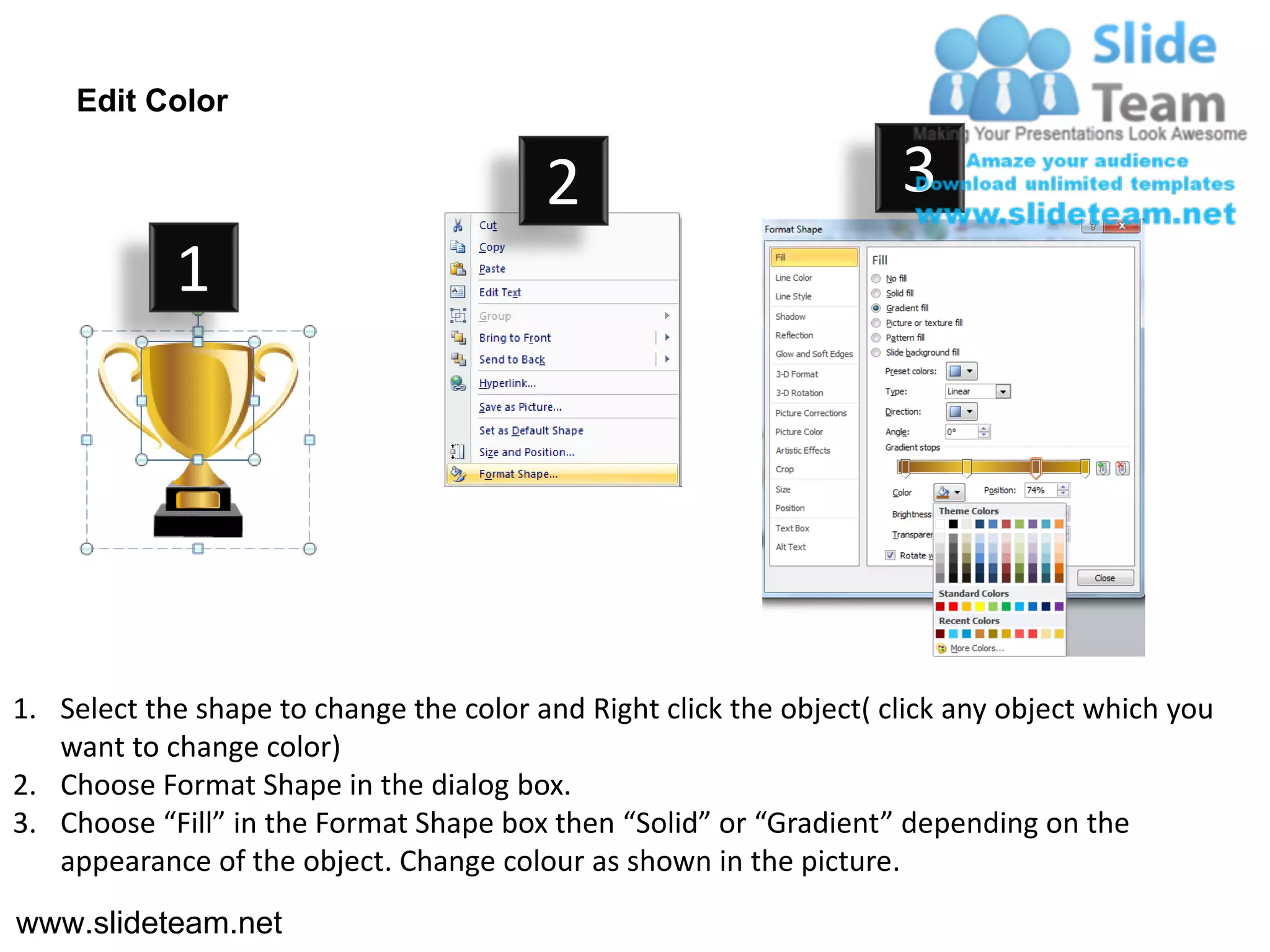 Winners podium with trophy and medal powerpoint presentation slides. | PPT