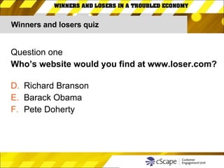 Winners and Losers Quiz | PPT