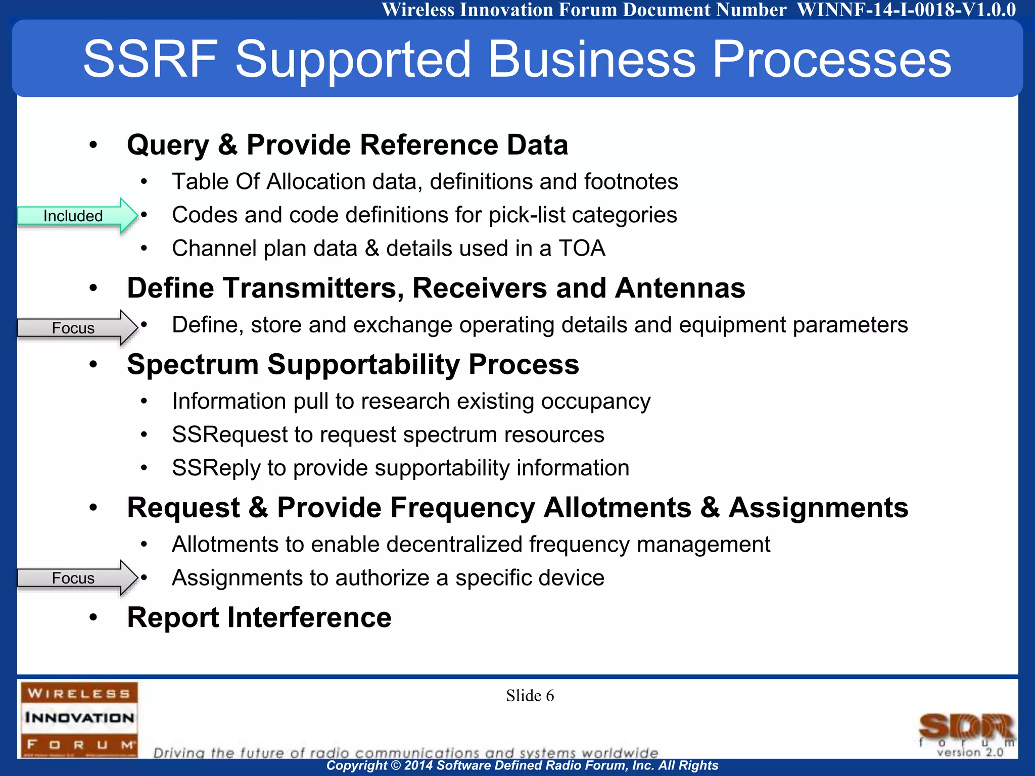 OpenSSRF Reference Software Implementation v0.2.0 | PPTX
