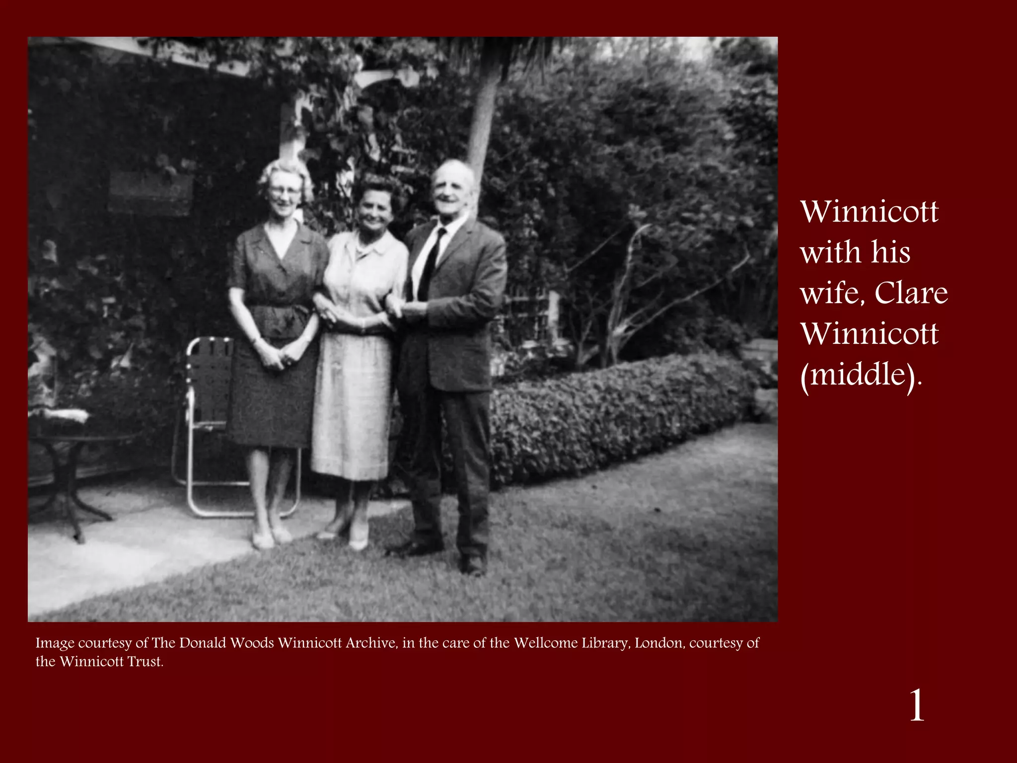 Winnicott in pictures | PPTX