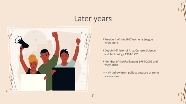 Winnie Mandela, story life and legacy.ppt | Politics
