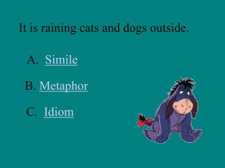 Is It Raining Cats And Dogs Simile