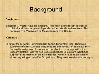 Winning Strategy in the MAHABHARATA | PPT