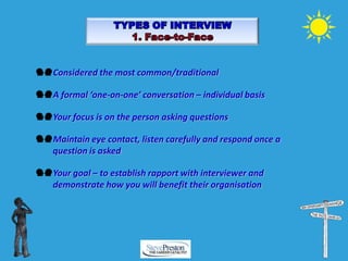 How to win at 8 different types of interviews! | PPT