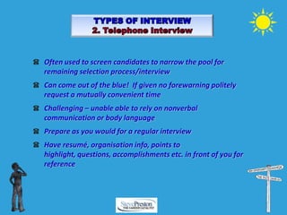 How to win at 8 different types of interviews! | PPT