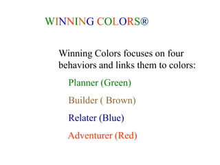 Winning colors®promo | PPTX